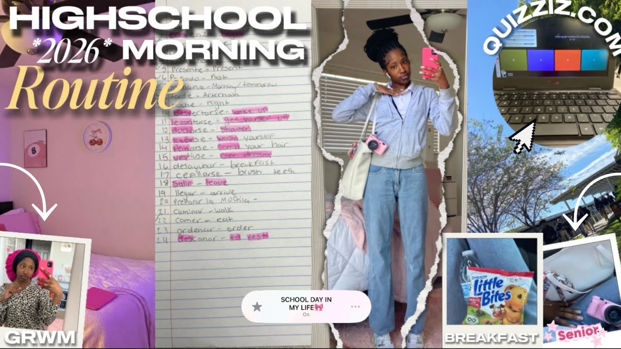 MY UPDATED 2026 *HIGH SCHOOL MORNING ROUTINE* | grwm, school vlog ...
