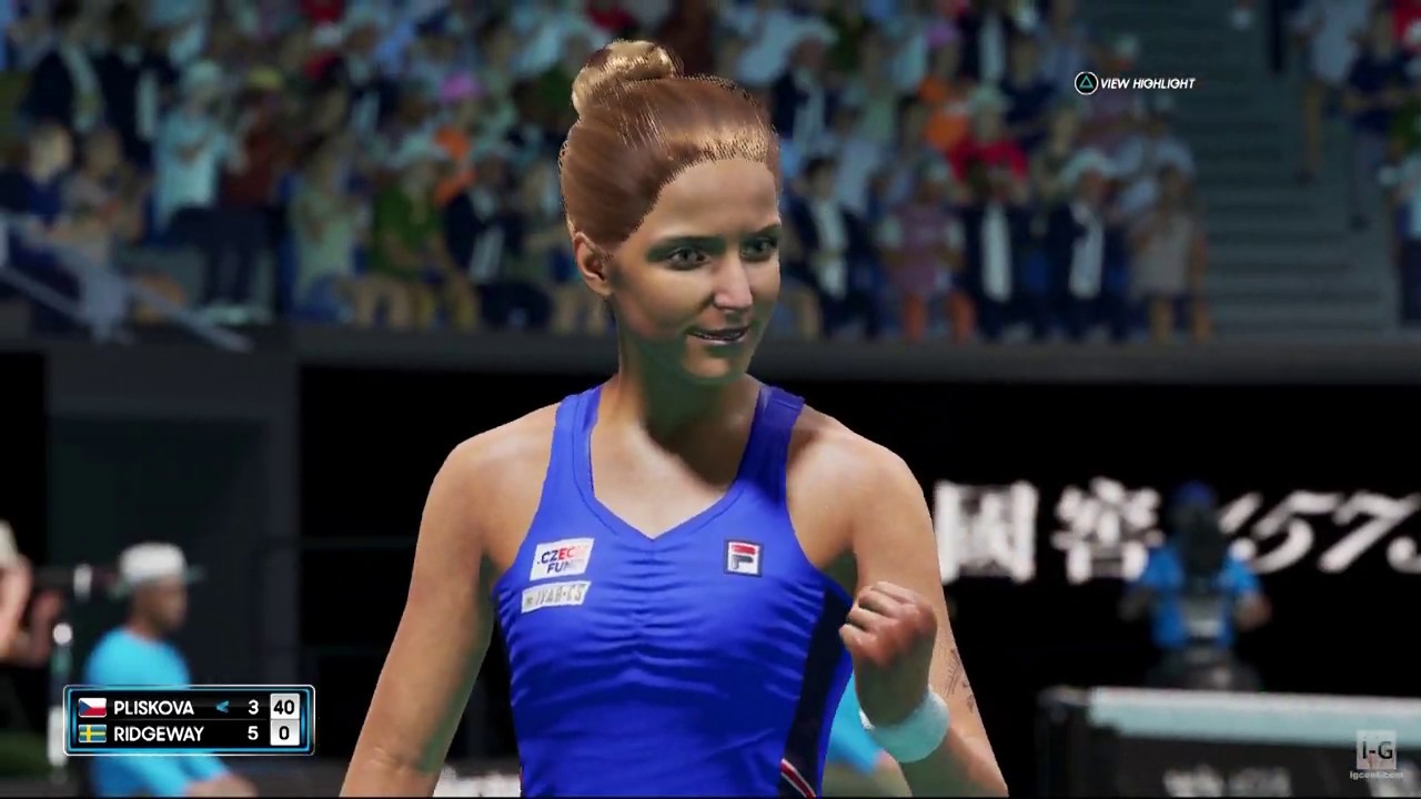 AO Tennis 2 - Women's Singles Gameplay (1080p60fps) - YouTube