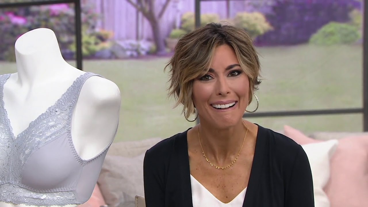 Breezies Set of Two Soft Support Lace Bras on QVC - YouTube