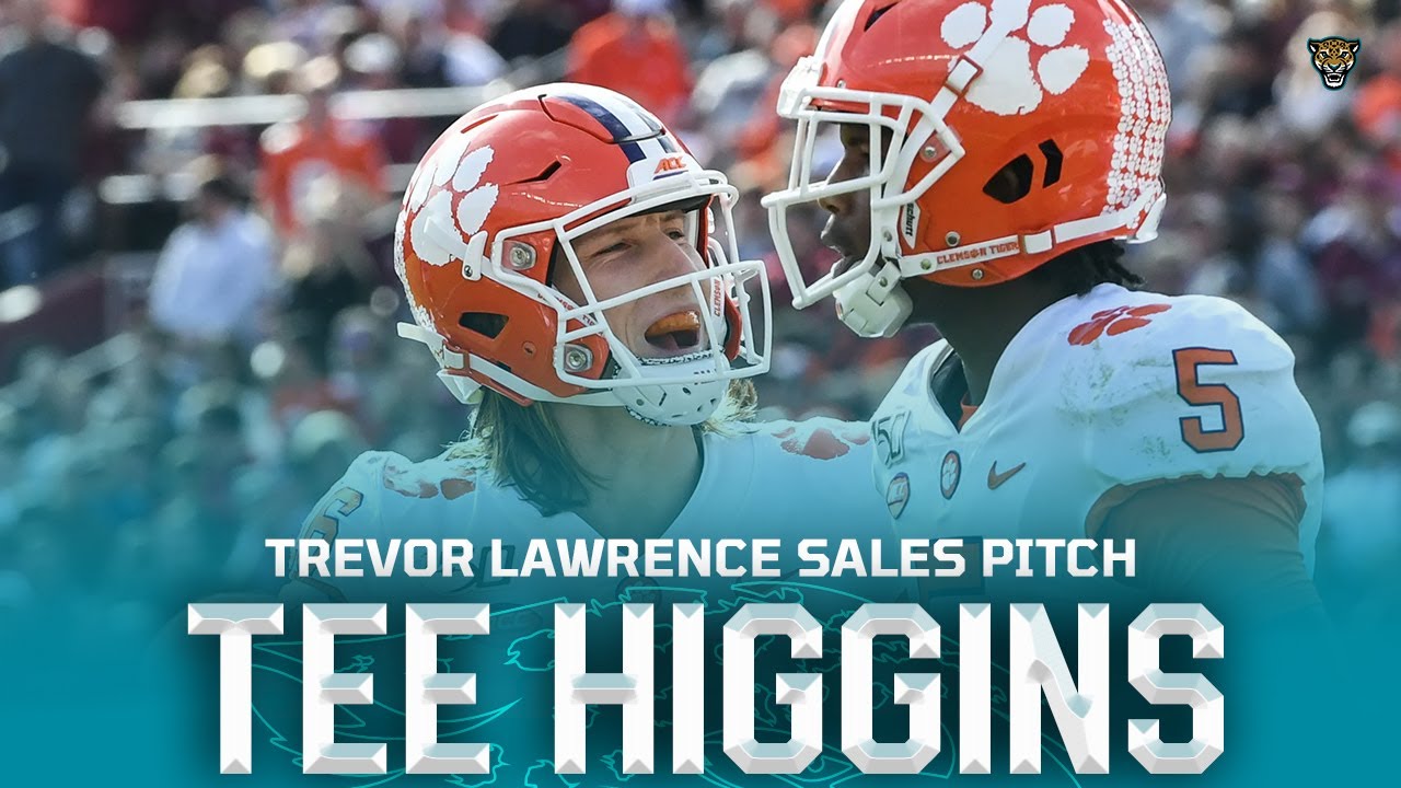 Trevor Lawrence Sales Pitch to Tee Higgins - YouTube