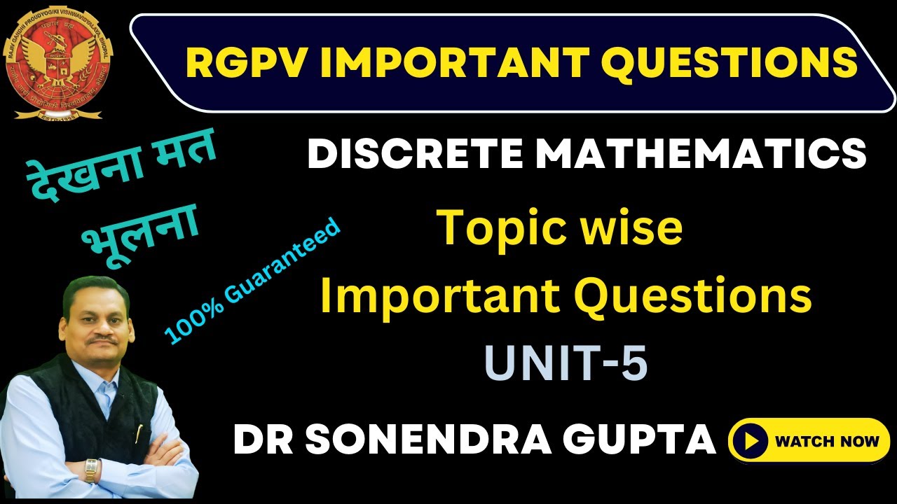 RGPV Discrete Mathematics Important Questions Unit 5 Dr rgpv-discrete-mathematics-important-questions-unit-5-dr