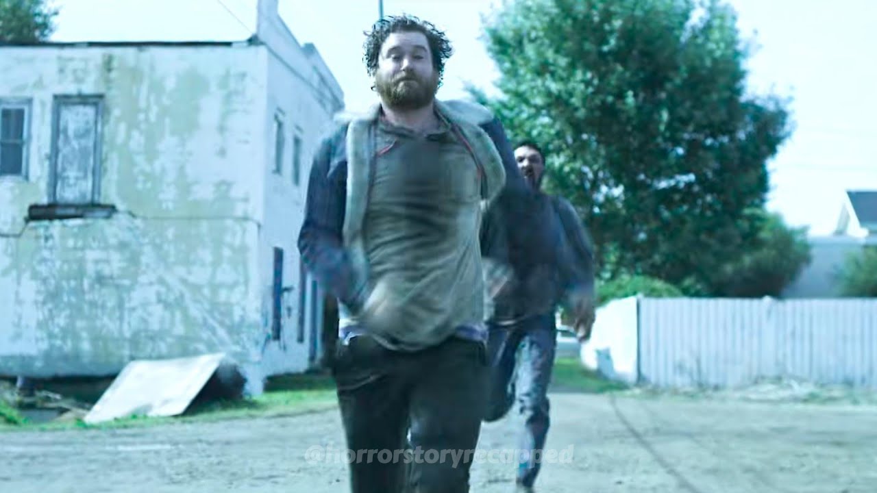 Chased by zombies, this guy might not be the brightest, but he's ...