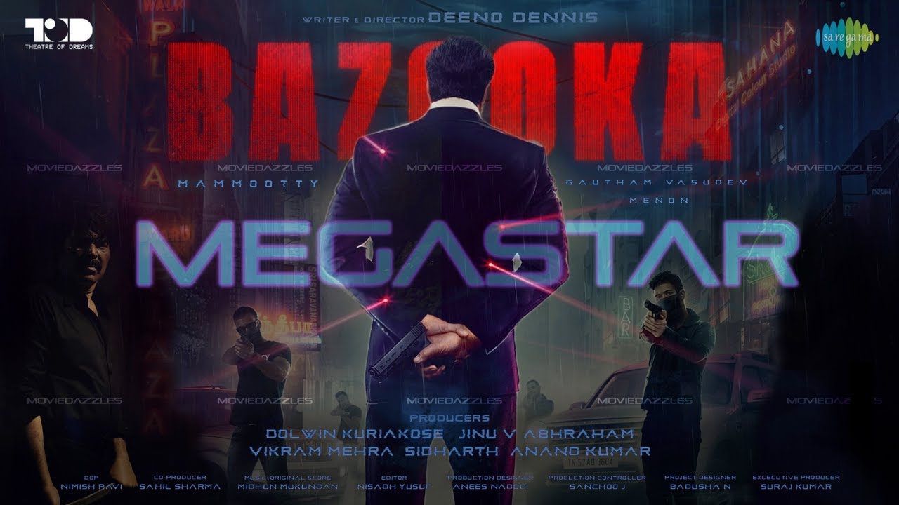 Mammootty's Big-Budget Action Entertainer Bazooka Official First Look ...