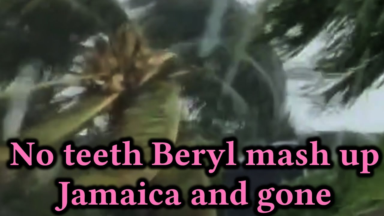 No teeth Beryl mash up Jamaica and gone - YouTube