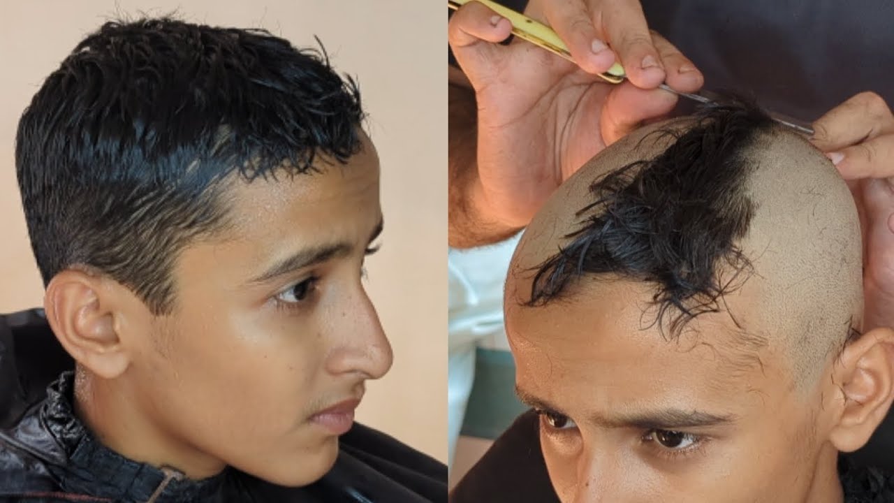 World,s best head shave video for youn boy ,heat proof head shave ...