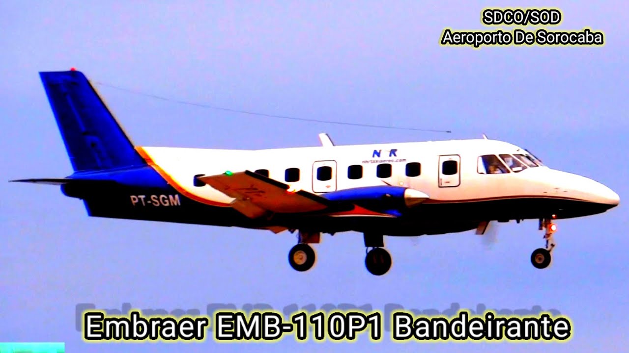Vídeo Documentário - PT-SGM - Embraer EMB-110P1 Bandeirante (Com Voz ...