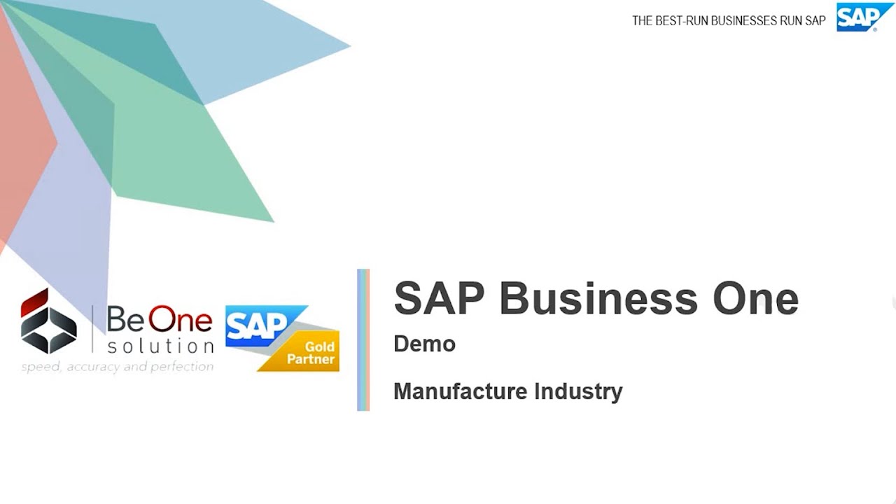 Fitur SAP Business One Untuk Manufaktur - YouTube