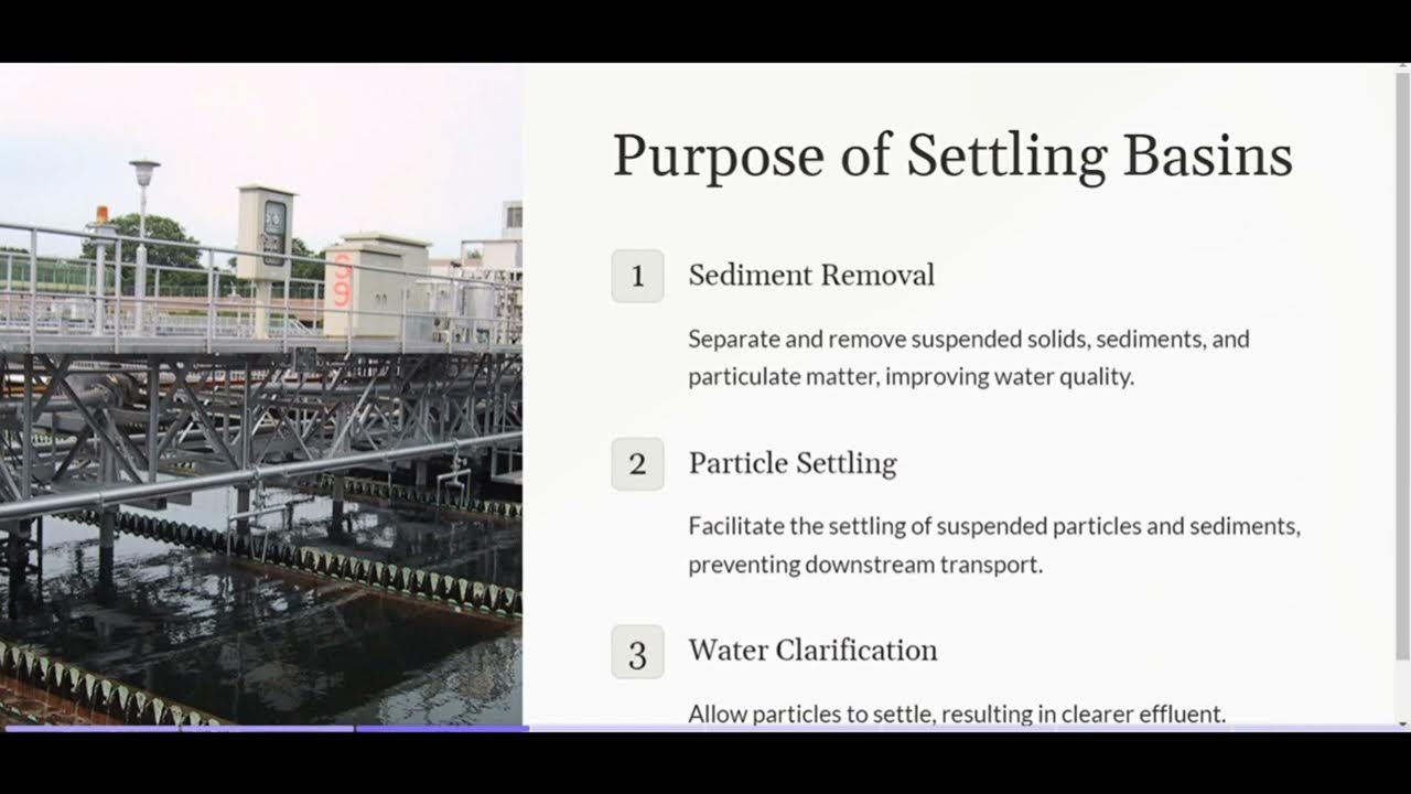 Settling Basin Design: Clarifying the Design Process 🌊🧹 #SettlingBasin #HydraulicEngineering # ...
