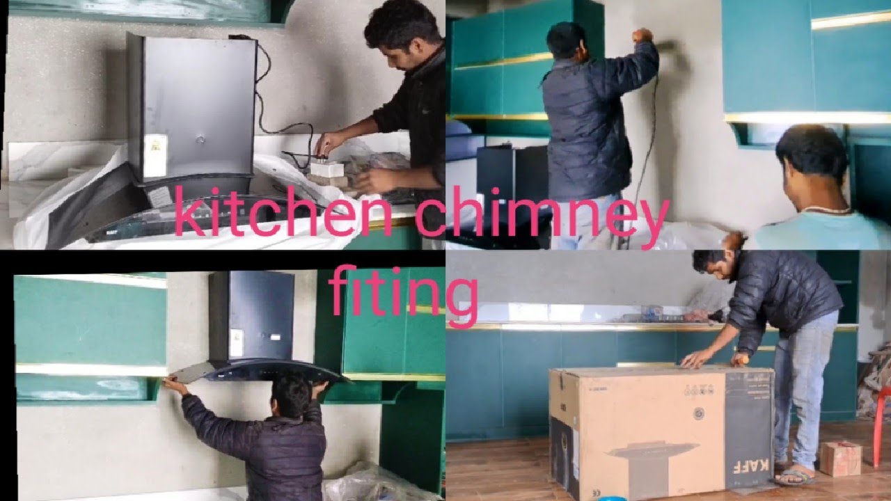 Chimney fitting | Kitchen chimney kese fiting | how to kitchen chimney ...