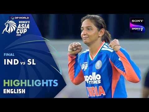 India Win 8th Asia Cup | IND W vs SL W | English| Highlights| Final | DP World Women’s Asia Cup 2026