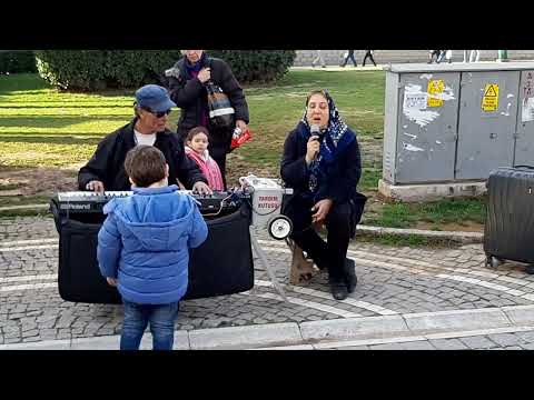 izmir sokak sanatçısı çift  (part 2) #konak #i̇zmir #sokaksanatçıları