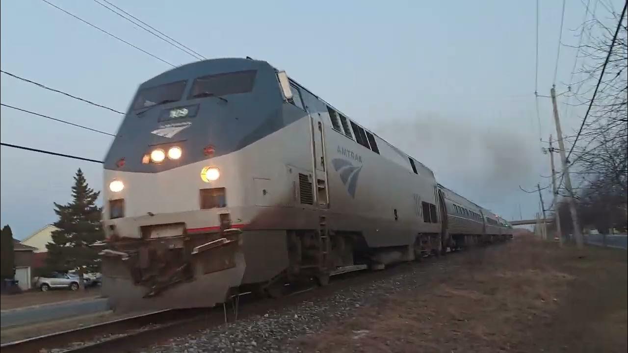 smokey p42! amtrak 69 Rolling by St hubert - YouTube