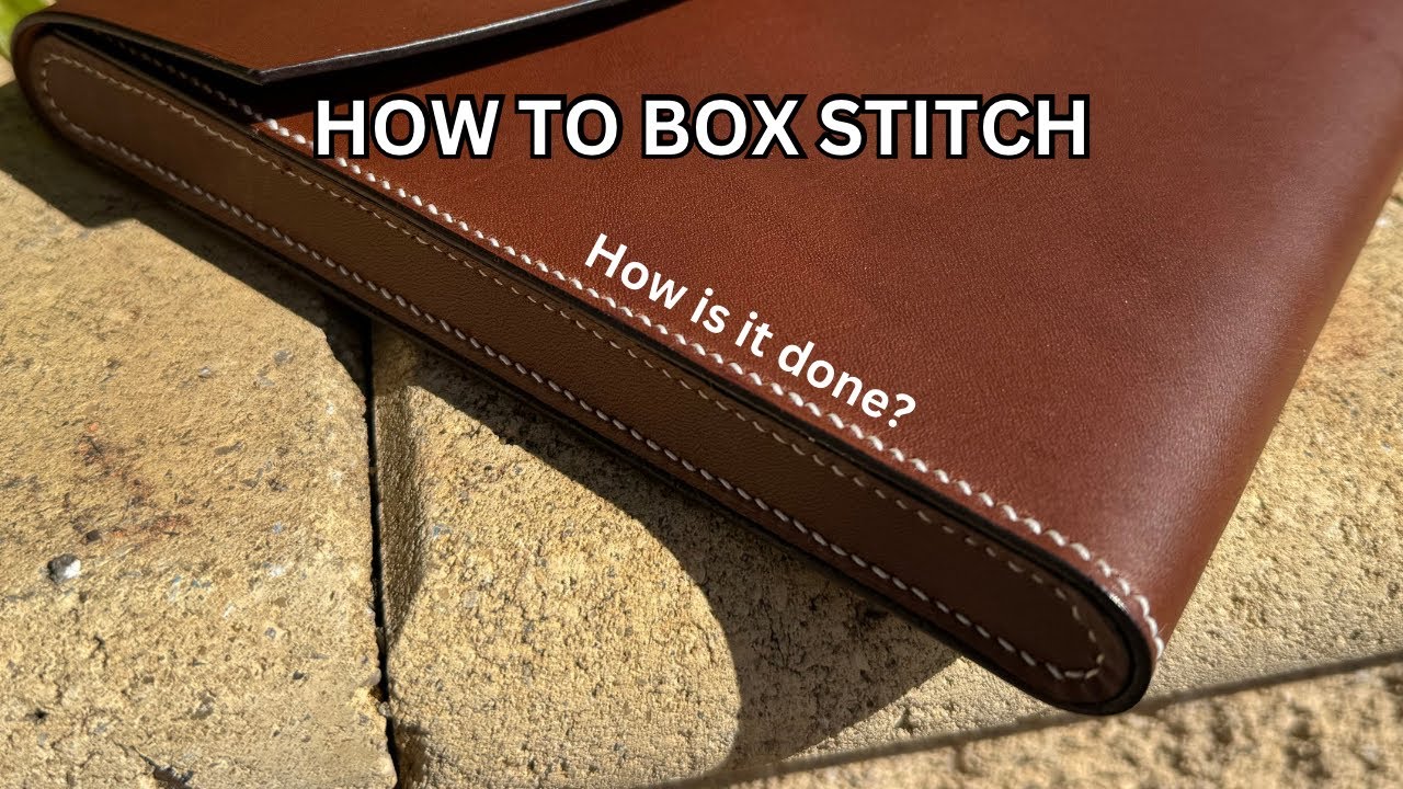 How to Box Stitch in Leathercraft - YouTube