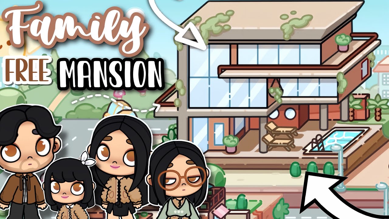 Aesthetic Family Mansion House Maker🧺AVATAR WORLD House Ideas NEW ...