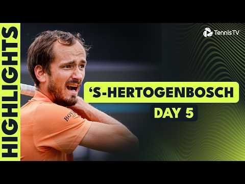 Medvedev, De Minaur & Auger-Aliassime Fight For Semi-Final Berths | ’S-Hertogenbosch 2026 Highlights