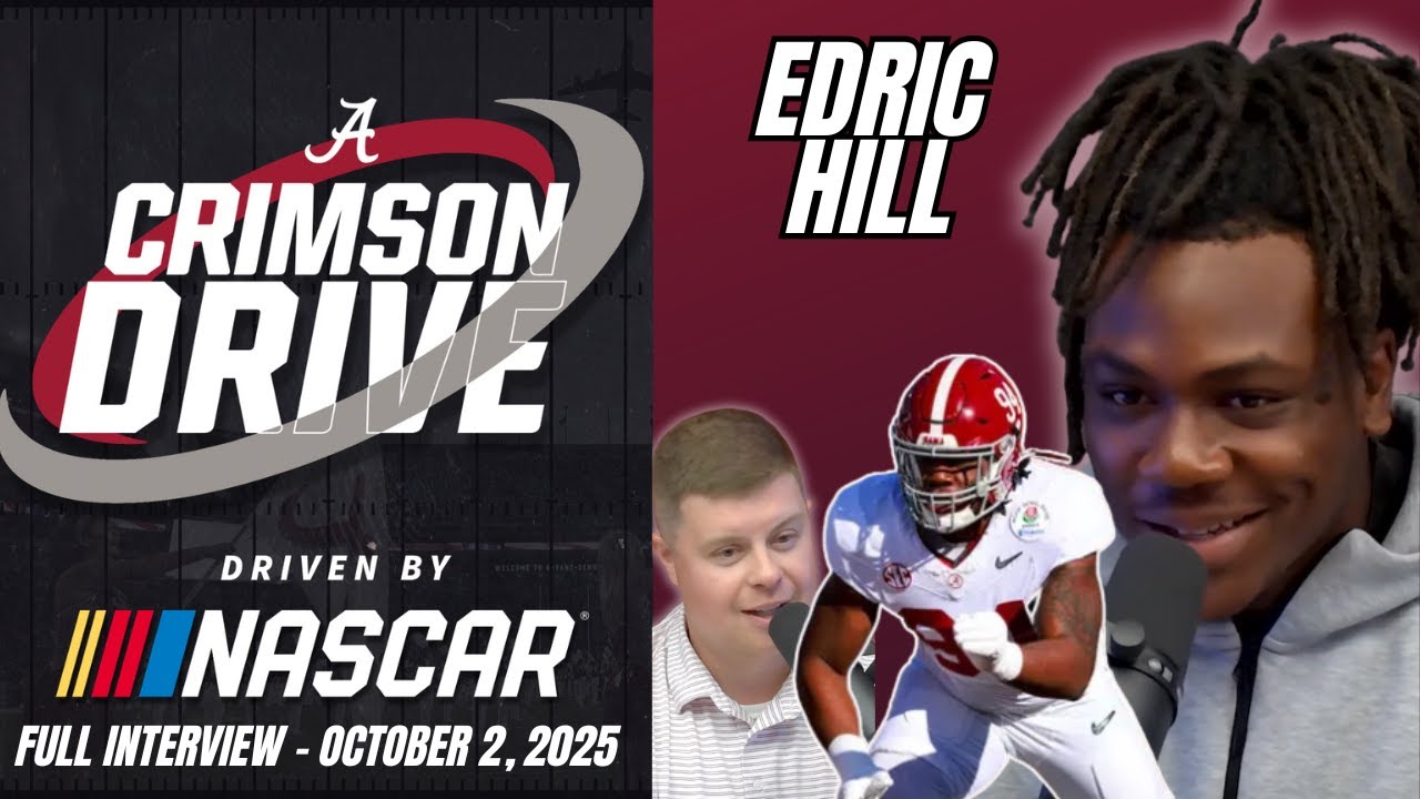 Alabama Football - Edric Hill - Crimson Drive Interview - 10-2-25 - YouTube