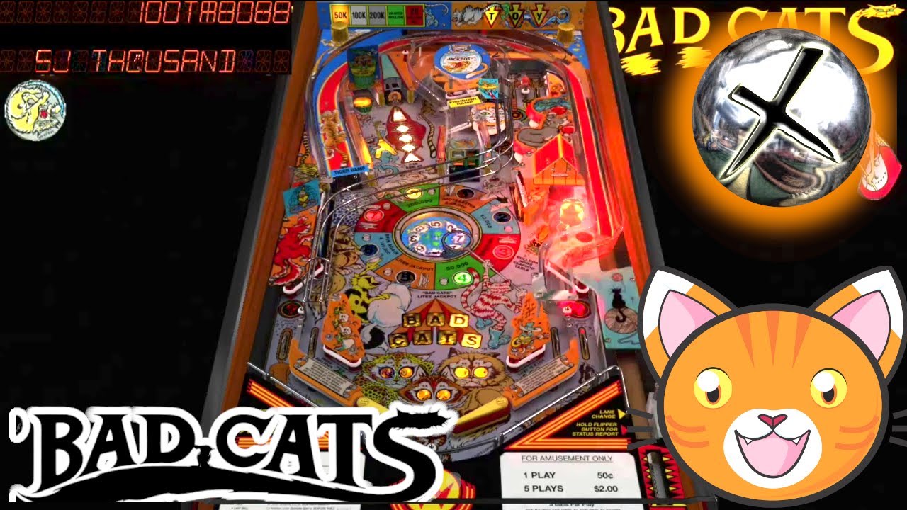 Bad Cats Pinball VPinWorkshop MOD (Williams, 1989) - YouTube