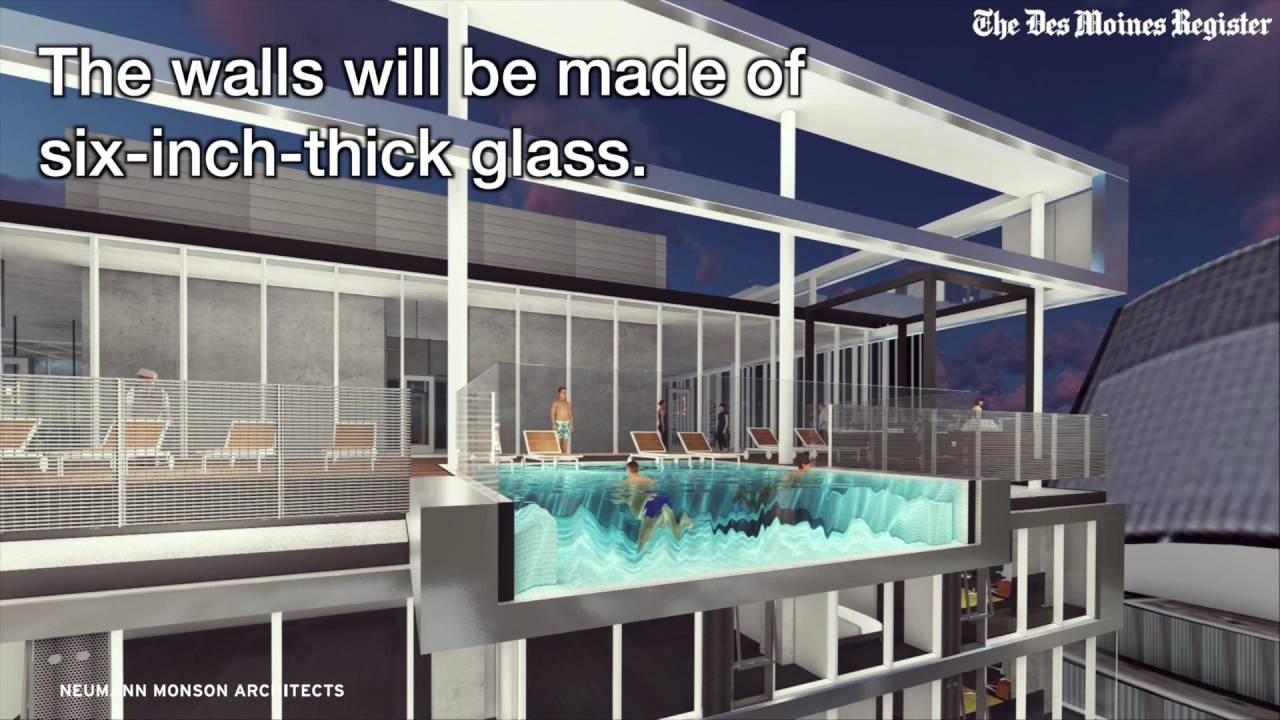 Get a look at the hanging rooftop pool planned for downtown tower - YouTube