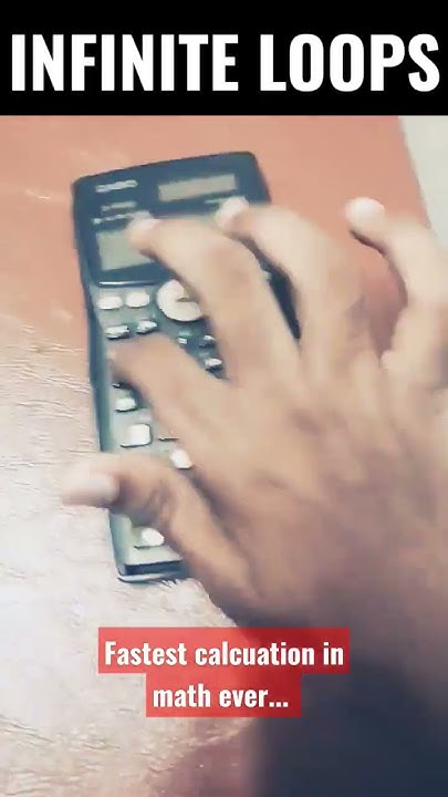 (INFINITE LOOPS) Fastest calculation in math ever... #meme #loop - YouTube