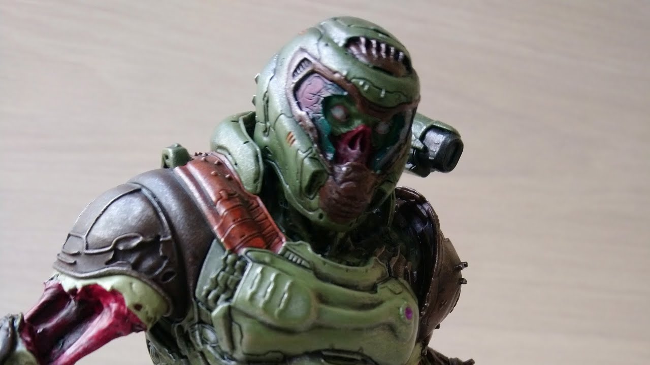 Zombie DOOM Slayer Statue. #doom #doometernal #bethesda - YouTube