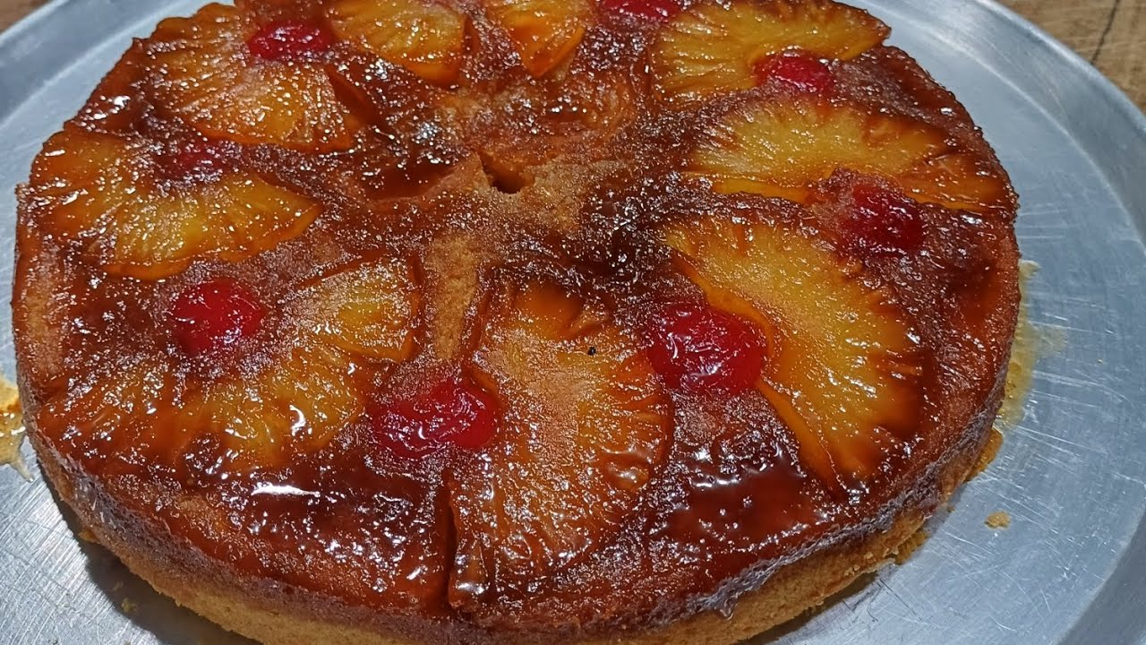 Volteado de piña 🍍 😋 receta casera deliciosa - YouTube