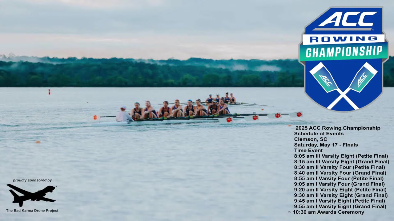 2025 ACC Rowing Championship Events Clemson, SC - YouTube