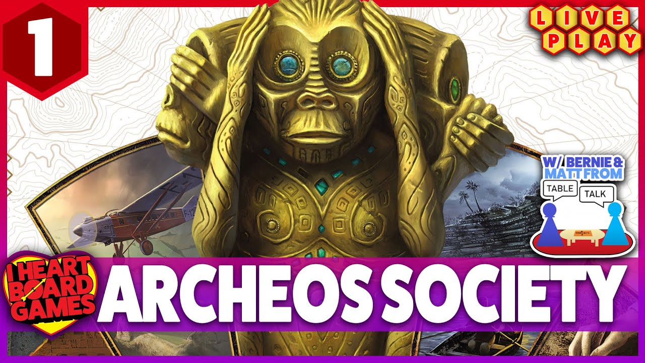 Archeos Society (Space Cowboys) Live Play with 4 players (Ethnos ...