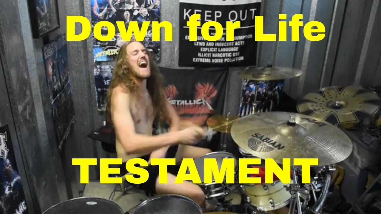Down for Life | Testament - Drum Cover - YouTube