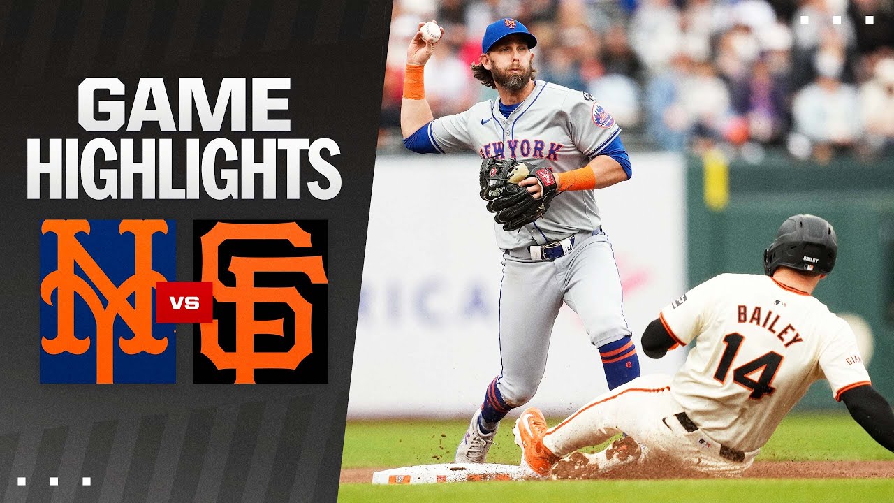 Mets vs. Giants Game Highlights (4/24/24) | MLB Highlights - YouTube