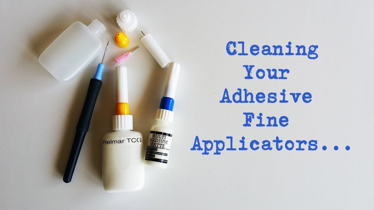 Cleaning Fine Tip Adhesive Applicators - YouTube