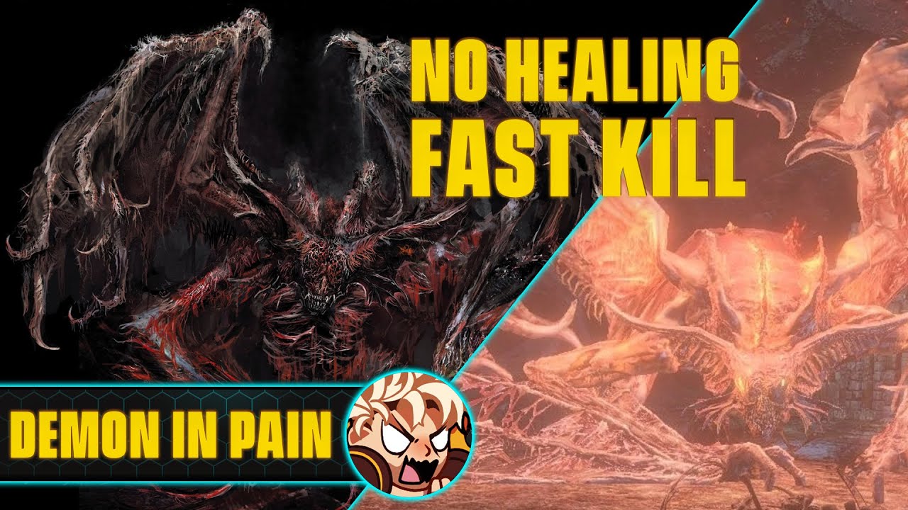 Dark Souls 3 Demon in pain demon prince Boss Fight (No Healing) - YouTube