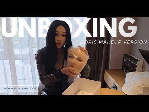Unboxing Review of Doris Makeup Version🎭📦 #femalemask #fetish #new # ...