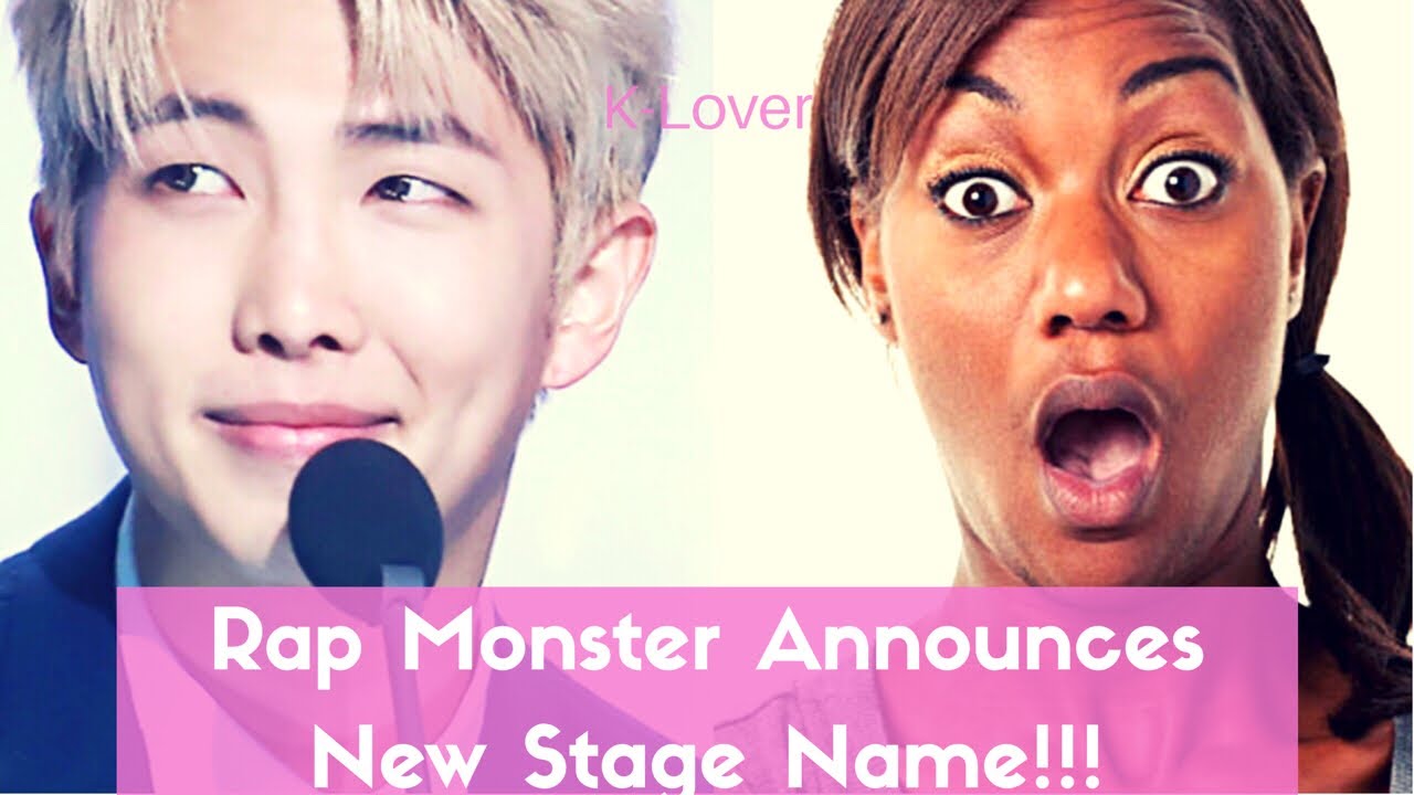 BTS Leader Rap Monster Reveals His New Stage Name!!! - YouTube