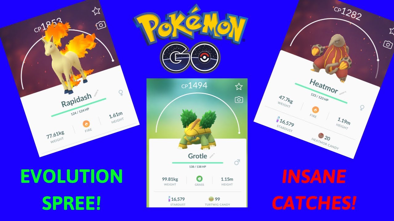 Pokémon Go! RARE POKÉMON! Insane Catches and Evolutions!!! - YouTube