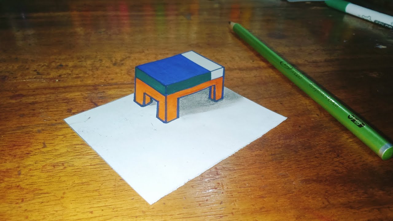 Tick art। How to Draw a Tool in 3D in a Simple Way।🔥 - YouTube