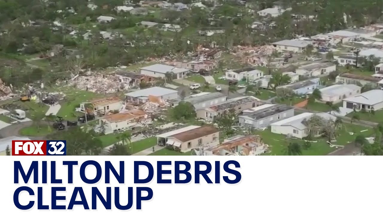 Recovering from Hurricane Milton, debris removal underway - YouTube