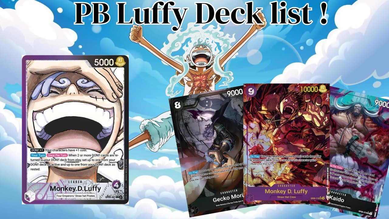OP09 PB Luffy Deck list - One Piece TCG - YouTube