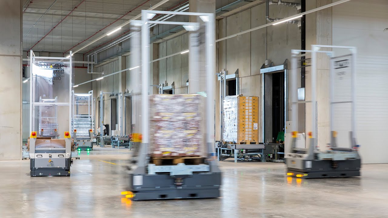 KNAPP – Open Shuttles for pallet handling - YouTube