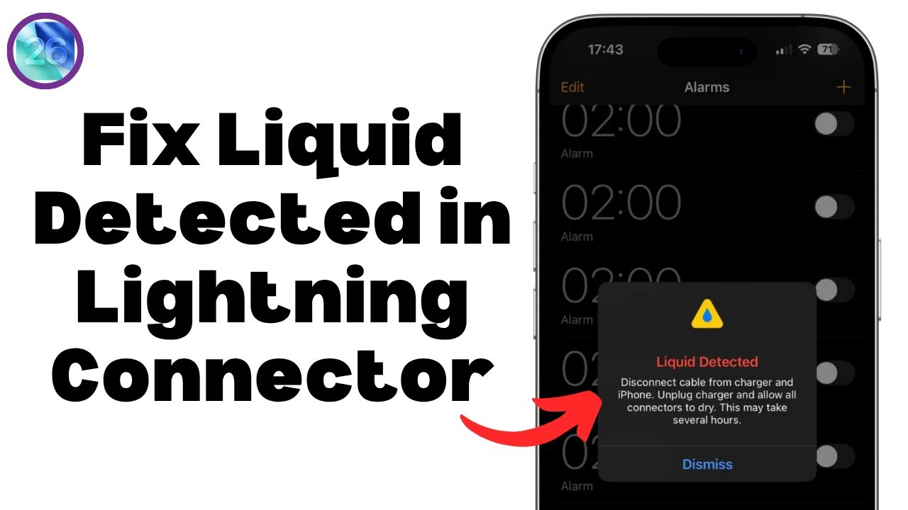How To Fix Liquid Detected in Lightning Connector? - YouTube