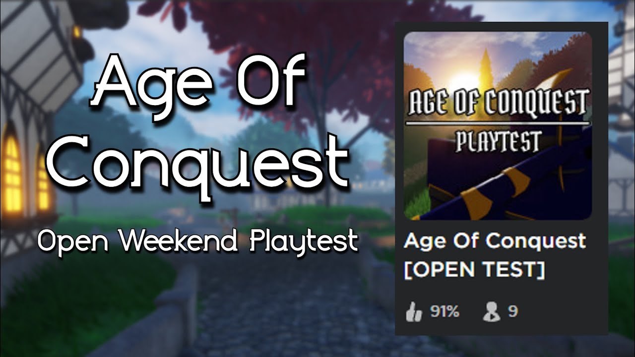 Age Of Conquest Roblox Playtest - YouTube