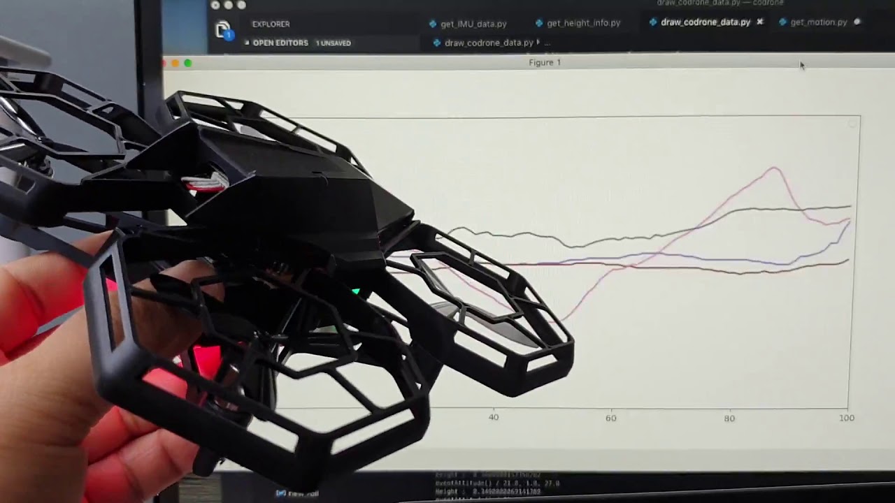 파이썬으로 구동하는 드론 CoDrone - YouTube