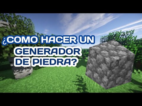 ¿COMO HACER UN GENERADOR DE PIEDRA ? MINECRAFT PE - YouTube