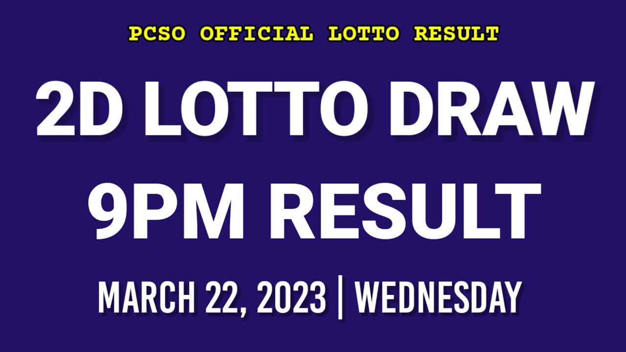 2D LOTTO RESULT TODAY 9PM DRAW EVENING March 22, 2023 PCSO EZ2 2D LOTTO ...