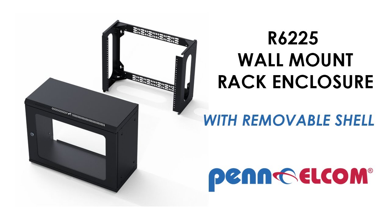 Convertible Wall Mount Rack With Removable Shell - R6225 | Penn Elcom ...