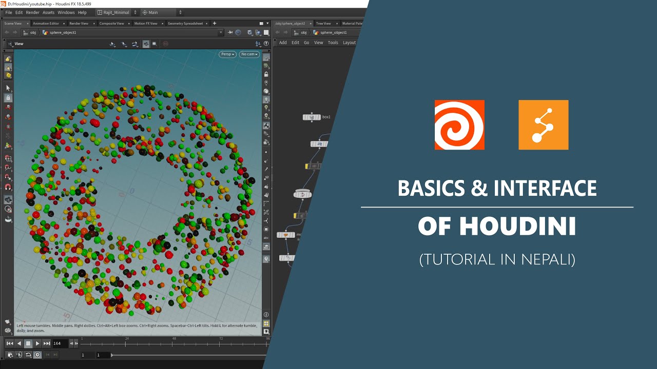 Houdini Basics & Interface (Tutorial In Nepali) - YouTube