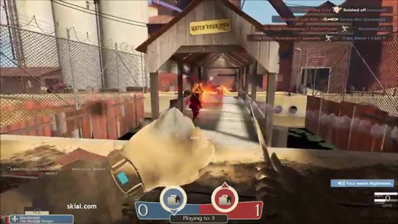 TF2 How to Sneak into the Enemy Base on Two Fort - YouTube