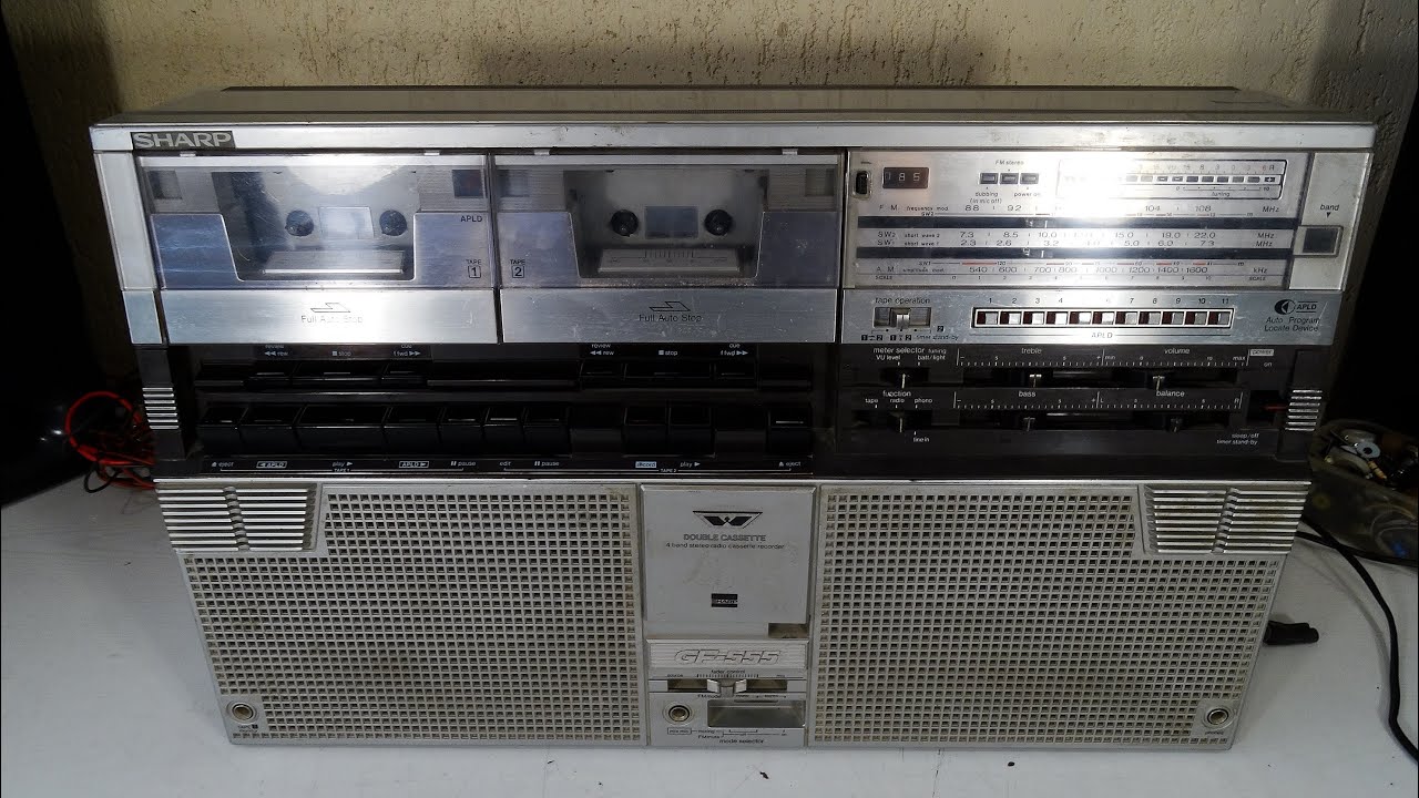 RADIO GRABADOR TAPE PLAYER SHARP GF-555 JAPAN 1980 RESTAURACION P1 - YouTube