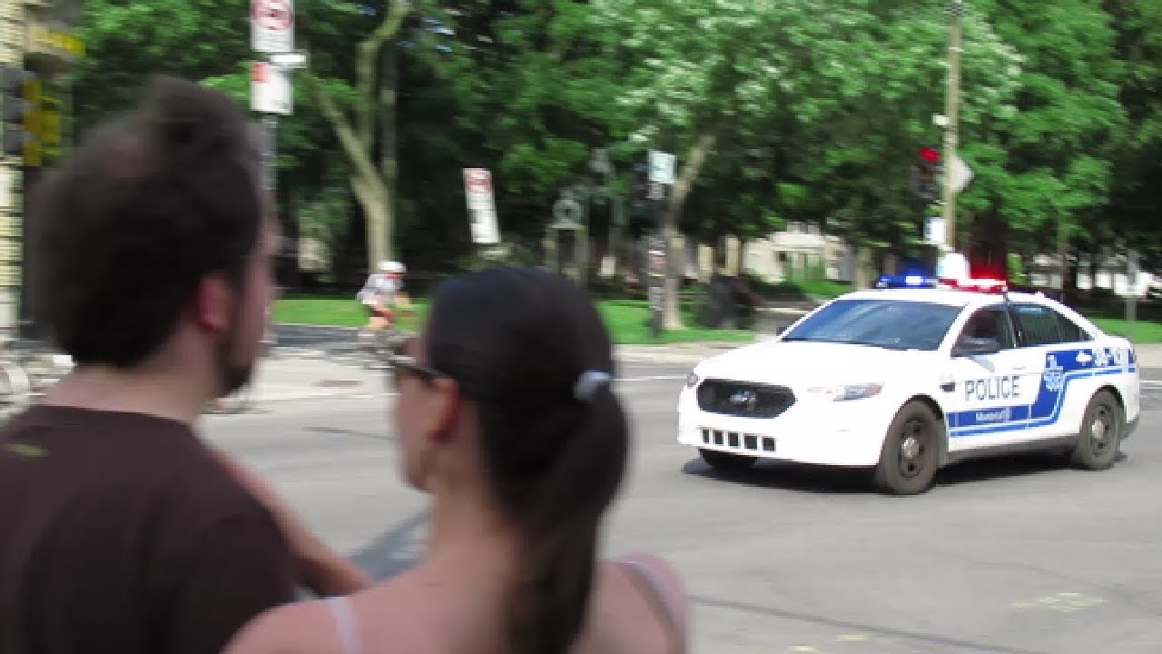 MONTREAL POLICE RESPONSE CODE 3 ON THE MAIN - 7-1-19 - YouTube