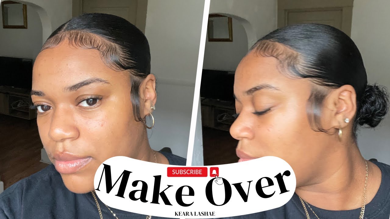slick back middle part bun tutorial | Hair Tutorial | Keara Lashae ...
