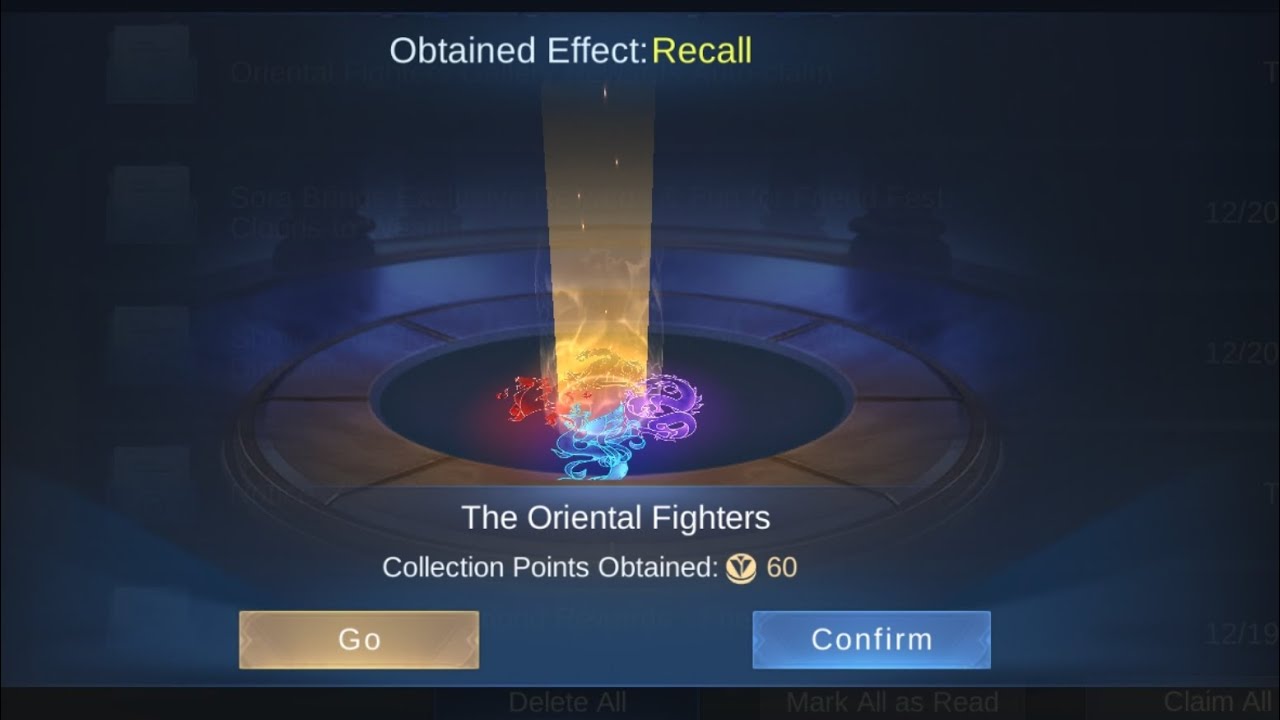 Oriental recall effect mlbb final got it - YouTube